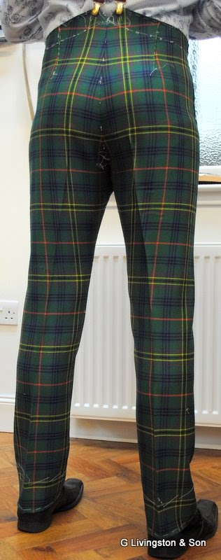 Scottish Bespoke Tailoring: Military cut trews without side seam