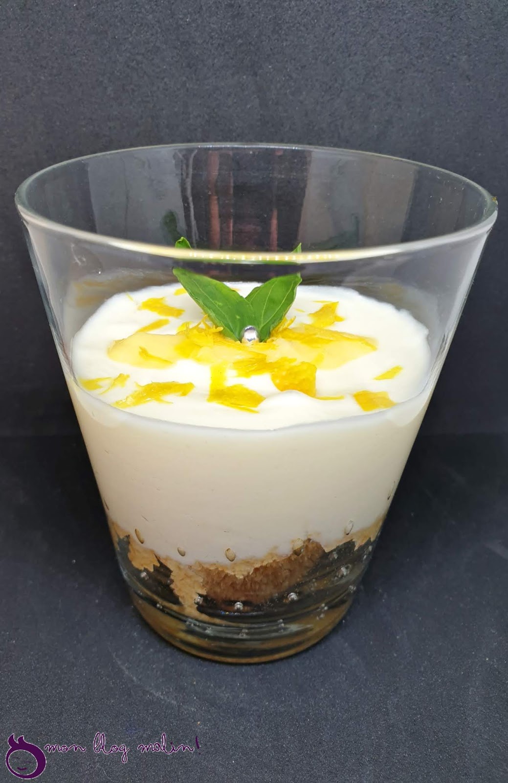 Verrine de cheesecake au citron sans cuisson