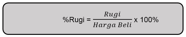 Cara Menghitung Persentase Untung dan Rugi plus Contoh Soal ~ Juragan Les