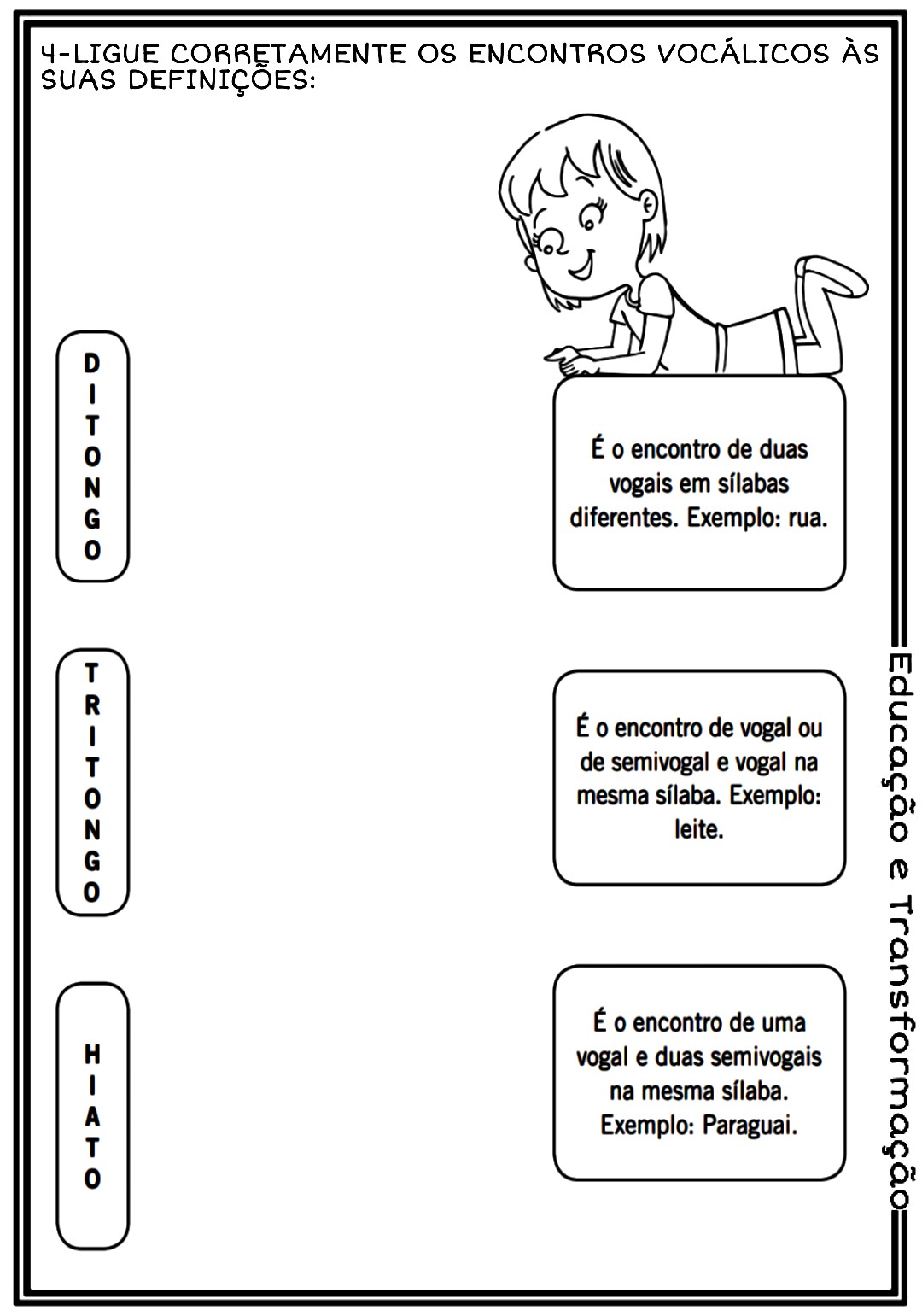 Atividade Sobre Ditongo Tritongo E Hiato - RETOEDU