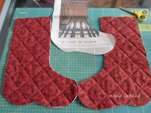 Patchwork en Casa - Patchwork with Love: Tutorial: Bota de Navidad