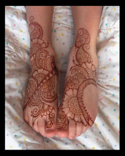 Latest Arabic Feet Mehndi Designs 2012 - fashion world