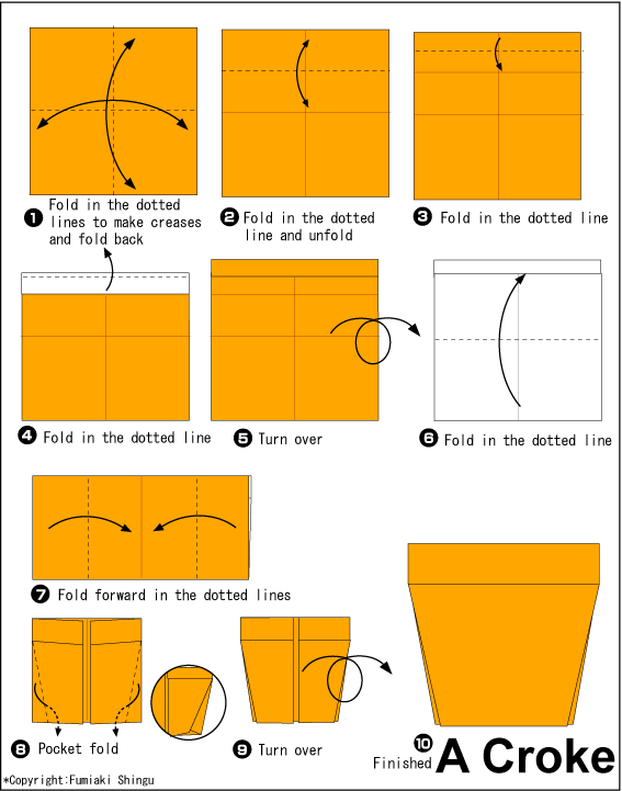 Cactus - Easy Origami instructions For Kids