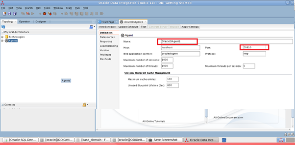 .: ODI 12c Standalone Agent Configuration