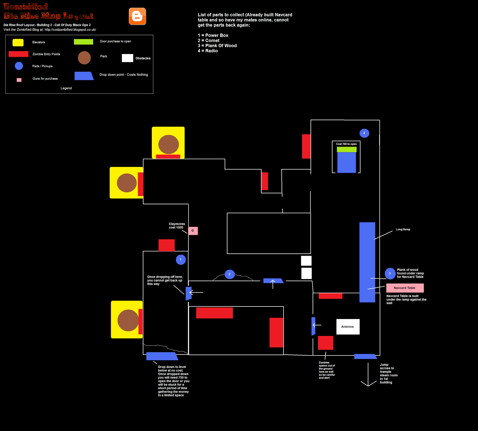 Call Of Duty Black Ops 2 Zombies Tranzit Map Layout