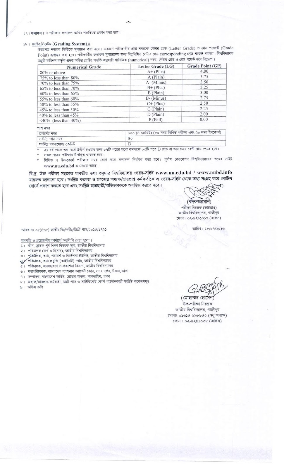 Degree Pass 2nd Year Form Fill-up Notice & Routine 2015