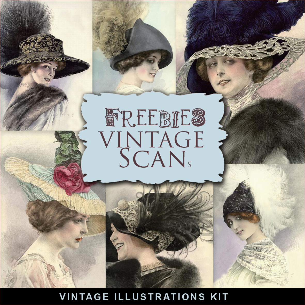 Freebies Vintage Woman Illustrations:Far Far Hill - Free database of ...