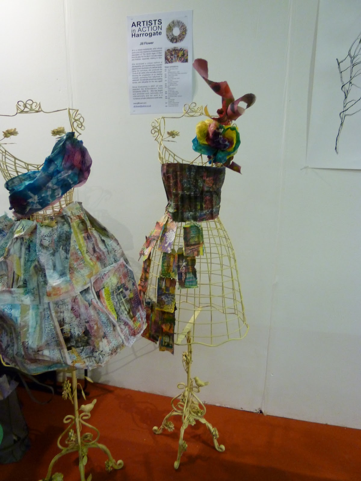 Jill Flower - Textile Artist: Artist in Action at Harrogate with Art Van Go