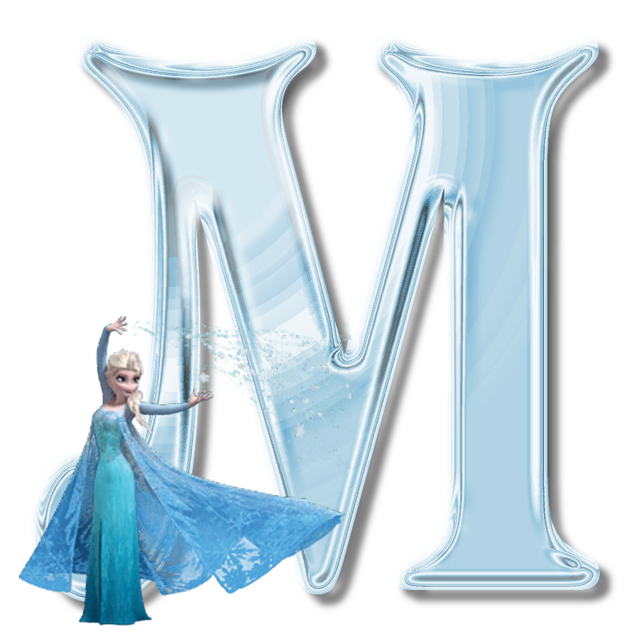 Alfabeto de Elsa de Frozen Congelando las Letras. - Oh my Alfabetos!