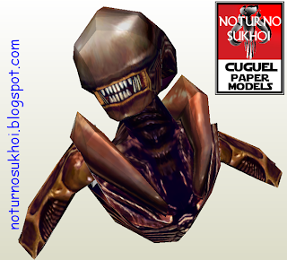 Noturno Sukhoi: Aliens_Papercraft