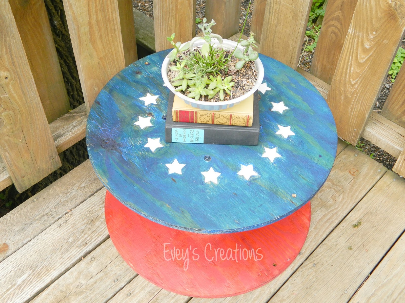 Evey's Creations: "Let your colors burst" Upcycled Americana Electrical ...