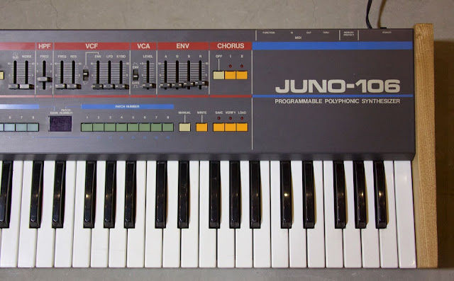 MATRIXSYNTH: Roland Juno-106 with Wood Side Panels