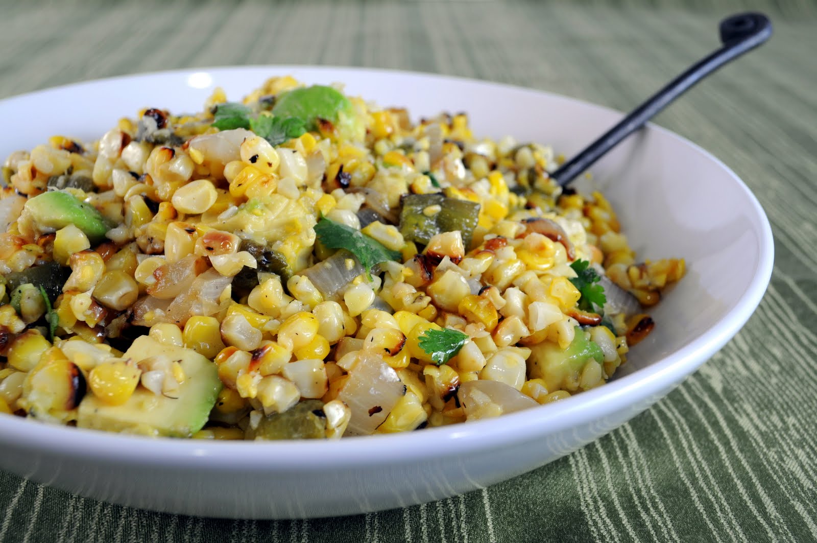 Grilled Corn, Poblano, and Onion Salad with Lime Vinaigrette | For the ...