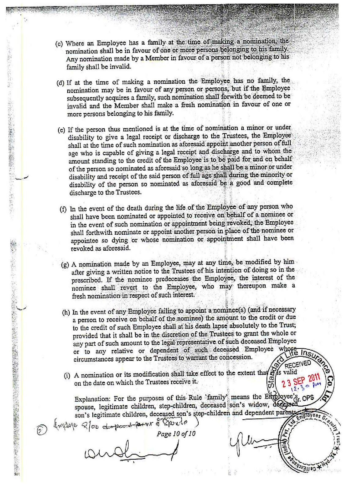 PROMETRICS Finance : Gratuity Trust for Gratuity Funding - Compliance ...