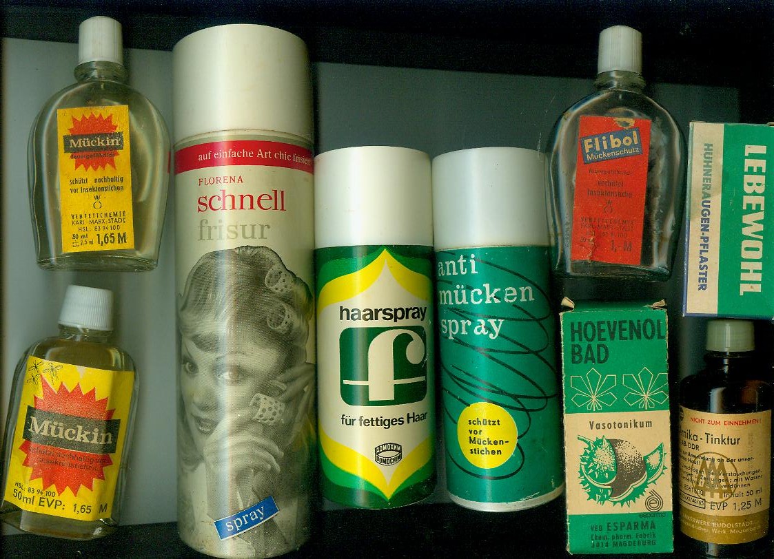 Altes und Neues von Bernd Nowack, Dessau: Altes: DDR-Drogerieartikel