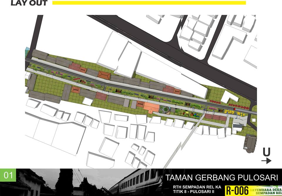 Terbaik ke 5 Lomba Desain RTH Sempadan REL kota Malang