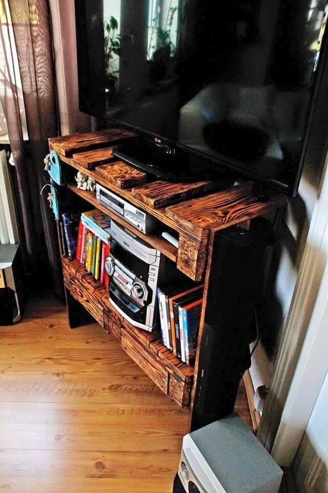 20+ Pallet TV Cabinet – 100% Reclaimed Pallets - Pallets Platform