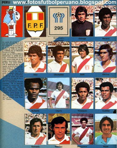 Fotos Fútbol Peruano: Selección Peruana Mundial Argentina 1978