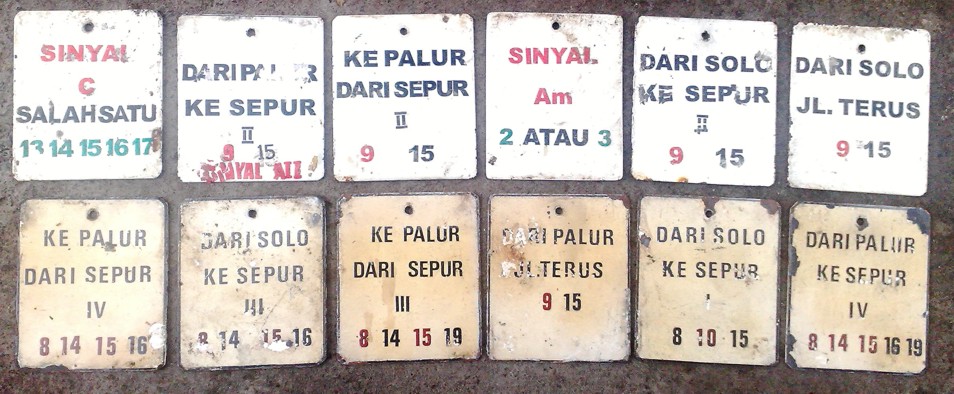 ENAMEL RAMBU - RAMBU KERETA API (TERJUAL)