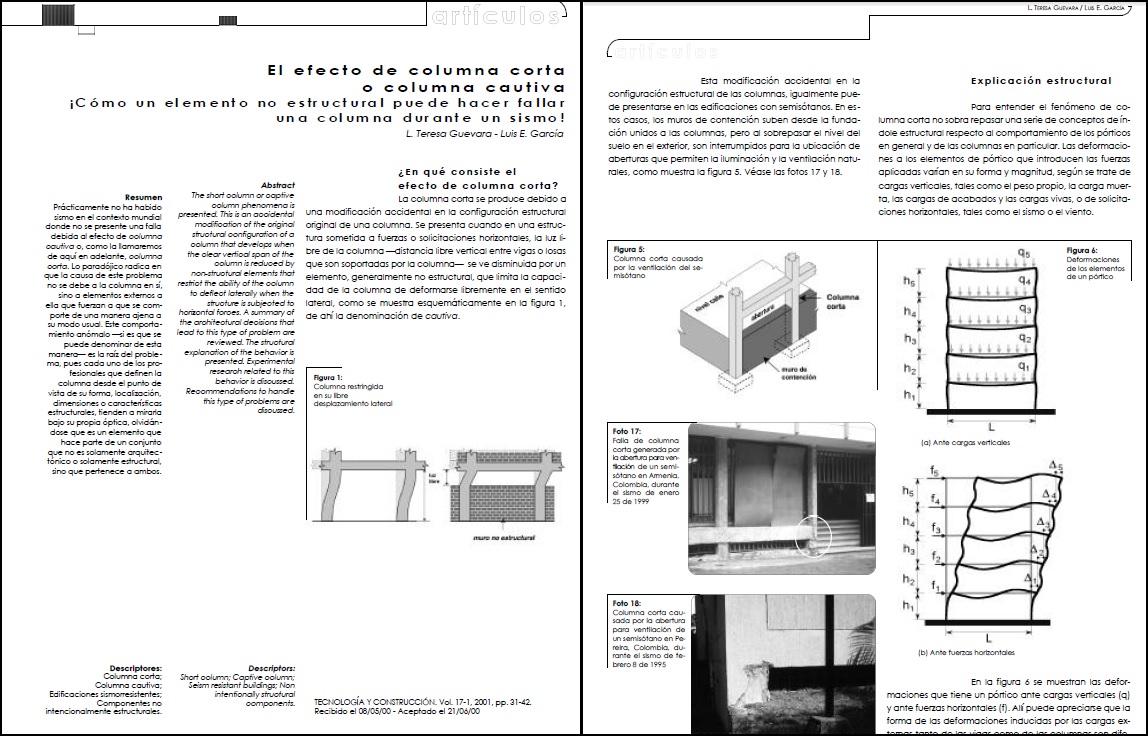 Efecto de Columna Corta (Columna Cautiva)