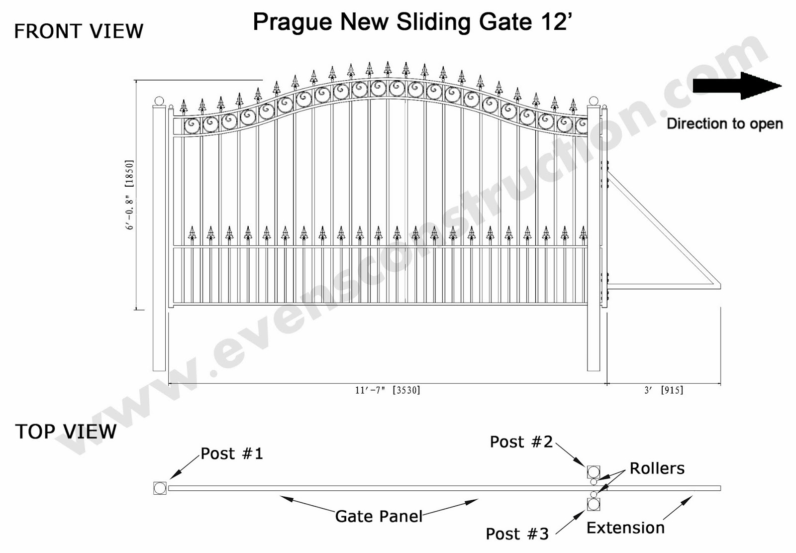 Entry Gate Design Diagram