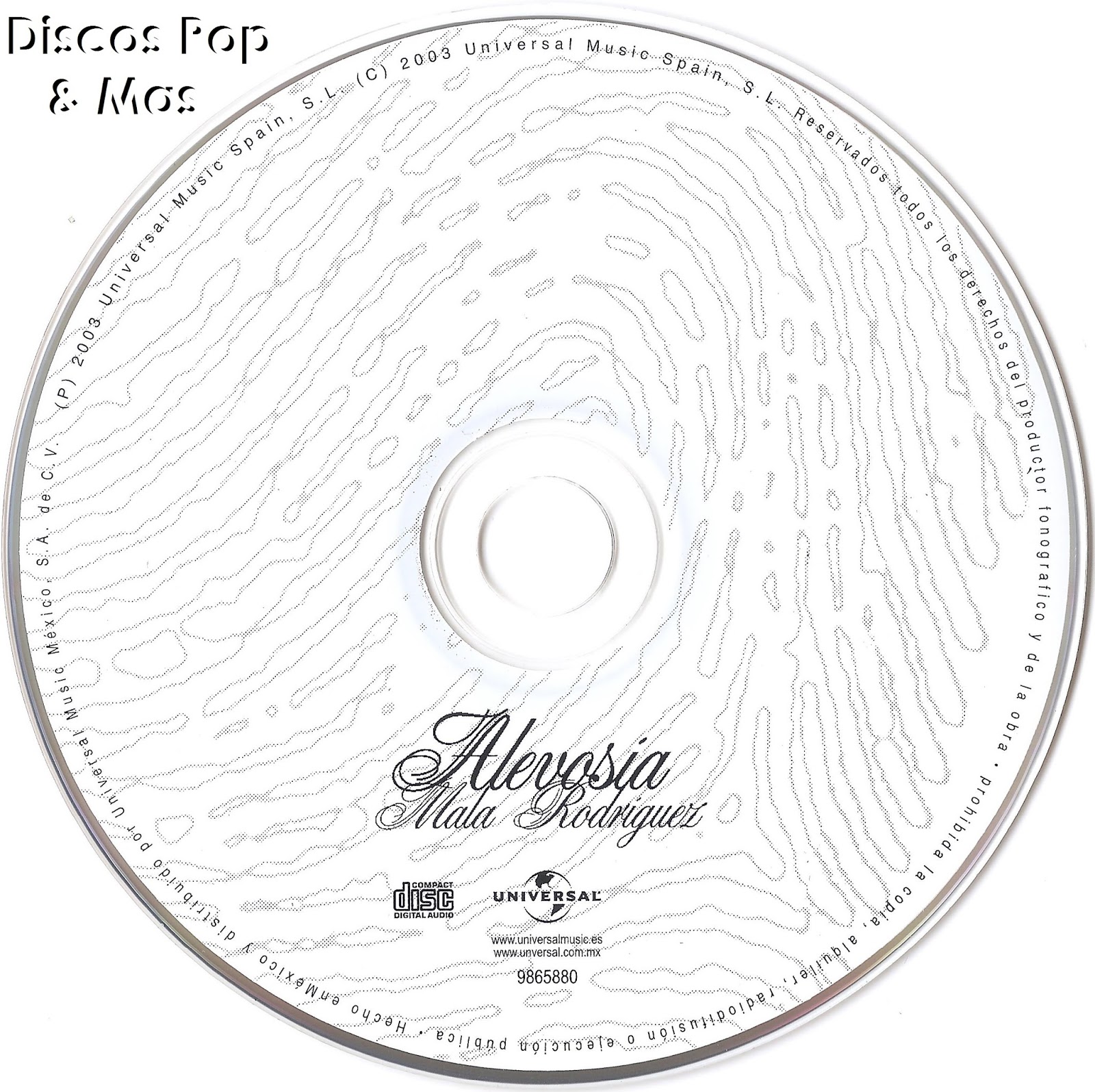 Discos Pop & Mas: Mala Rodriguez - Alevosia