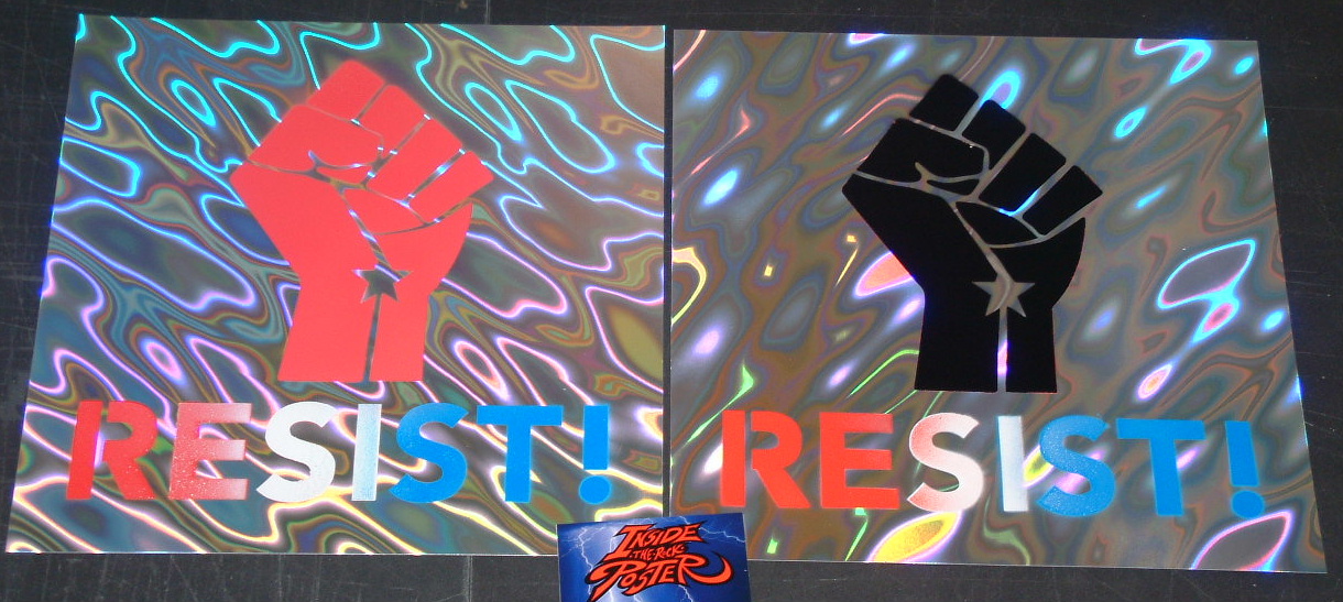 INSIDE THE ROCK POSTER FRAME BLOG: Join the Resistance Foilz Hand ...