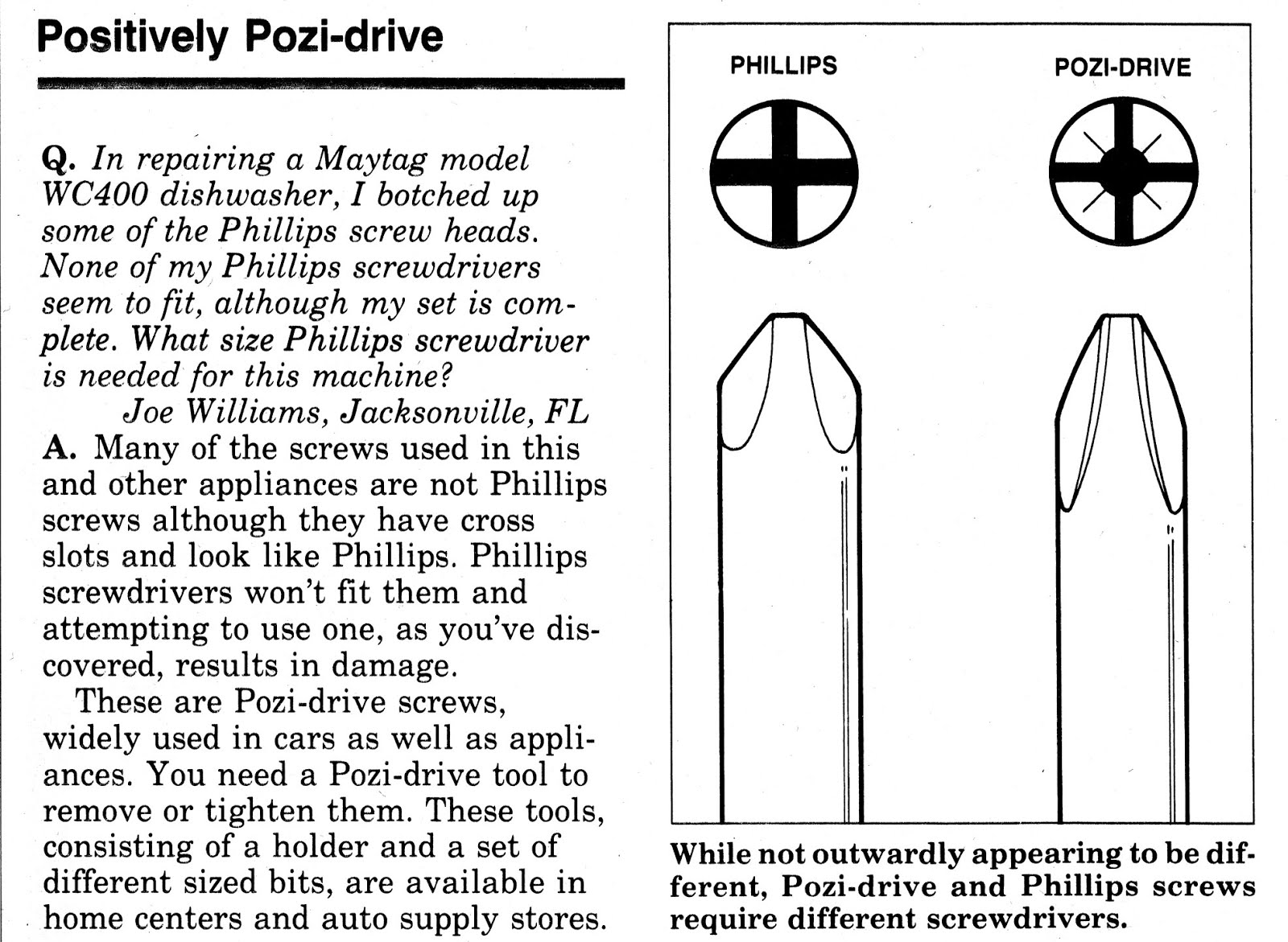 Progress is fine, but it's gone on for too long.: The Phillips Screw