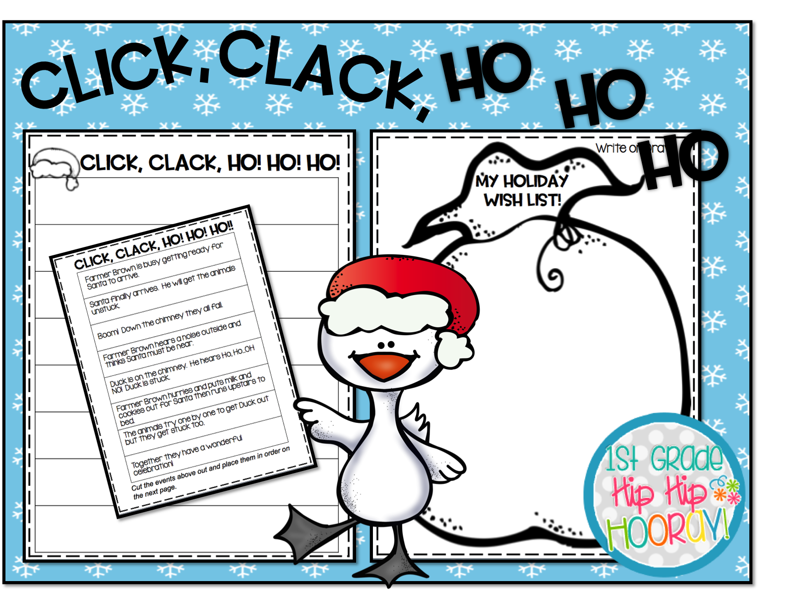 1st Grade Hip Hip Hooray!: Click, Clack...Ho Ho Ho!!