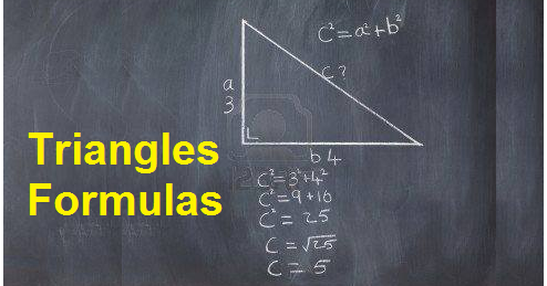 important Triangles Formulas - FantasticEng