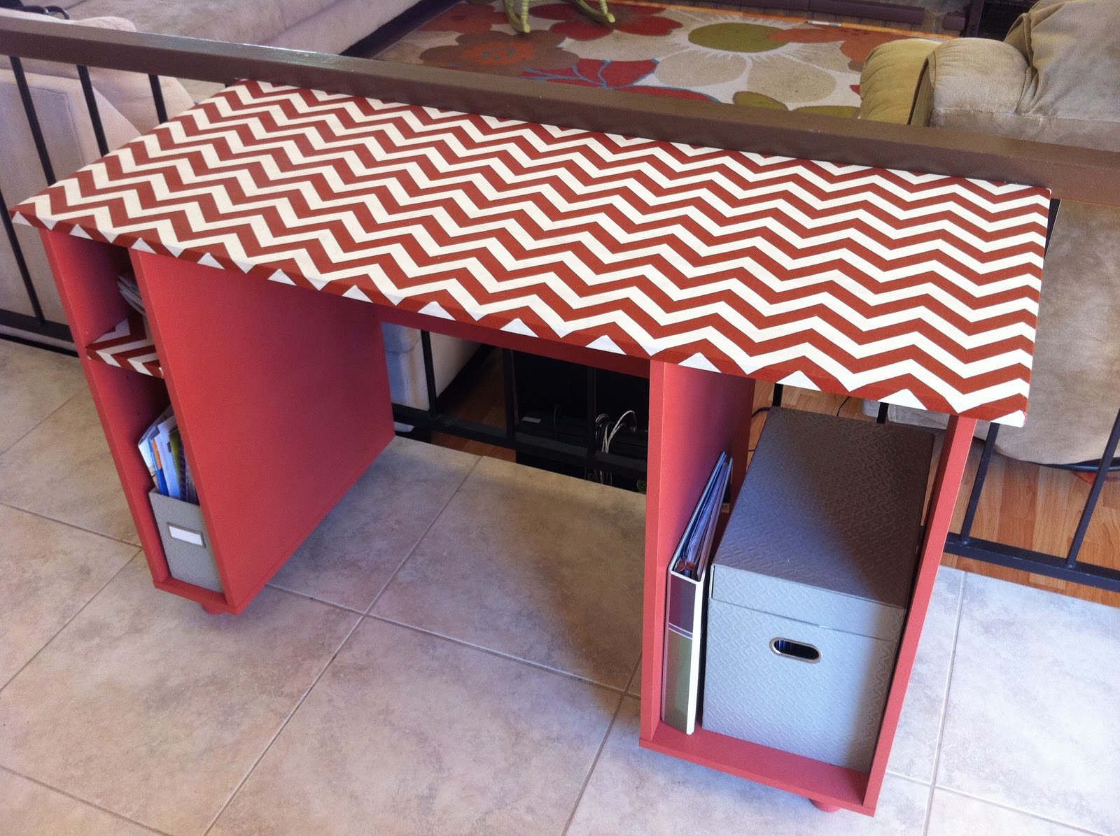 InCircle Interiors: Chevron Desk Re-Do