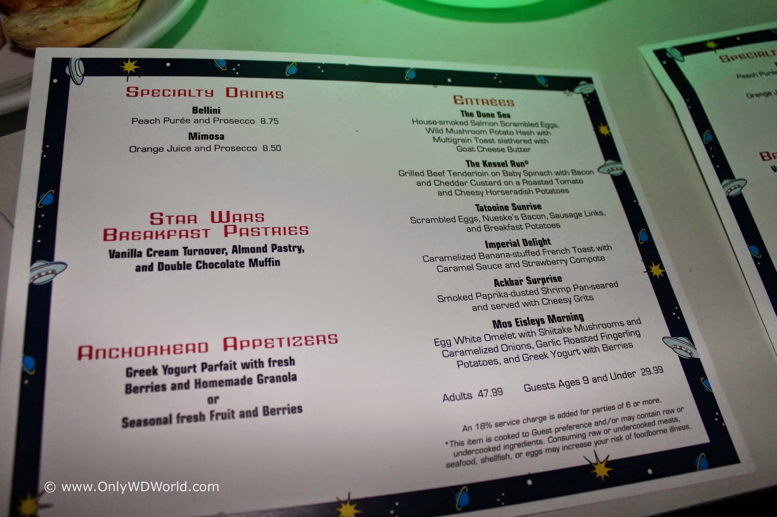 Star Wars Galactic Dine-In Breakfast Review | Disney World Blog ...