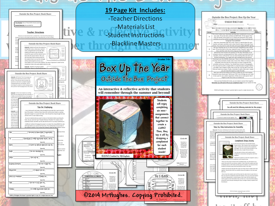 An Educator's Life: Boxing Up The Year: Students AND Teacher!