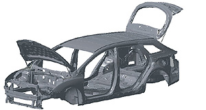 Car Skeleton: car body structures: Hyundai i40