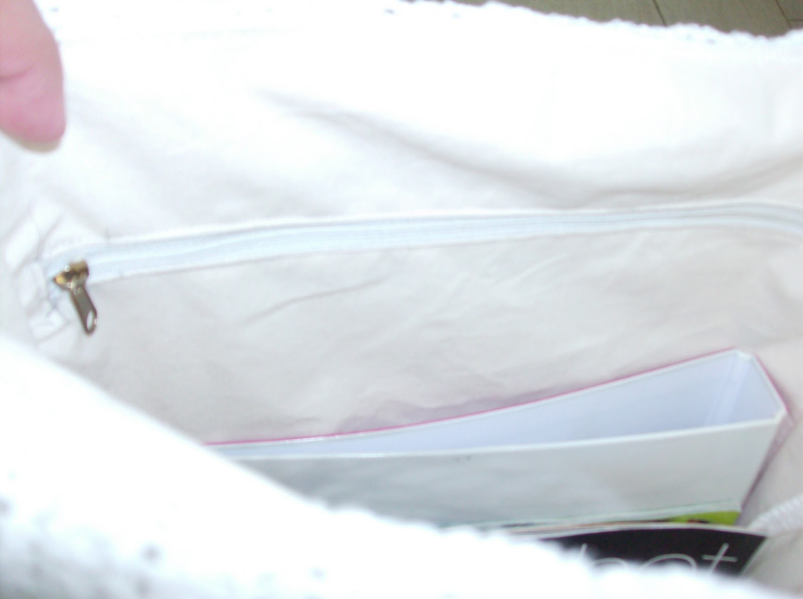 Manos de Patagonia: Morral blanco