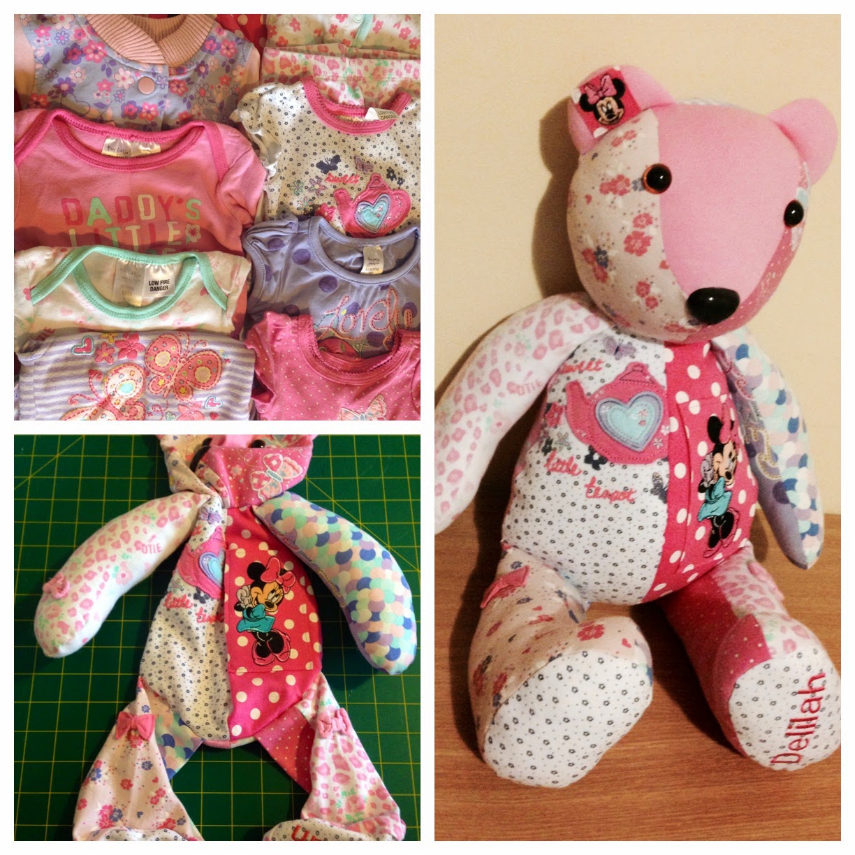 Bubbles and Bibs: Memory quilts,bears and pillows