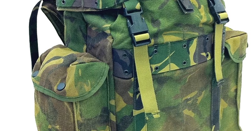 Webbingbabel: Dutch Military Camouflage DPM Woodland Daypack 35L