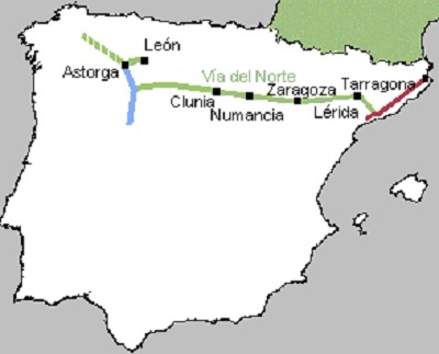 Almacén de clásicas: MAPAS DE LAS CALZADAS ROMANAS