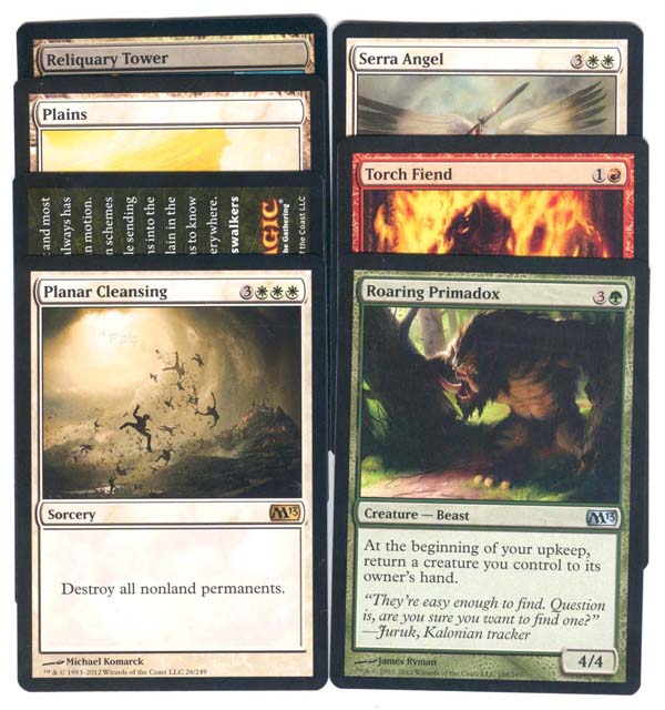 Magic the Gathering Adventures: M13 fat pack: all the cards