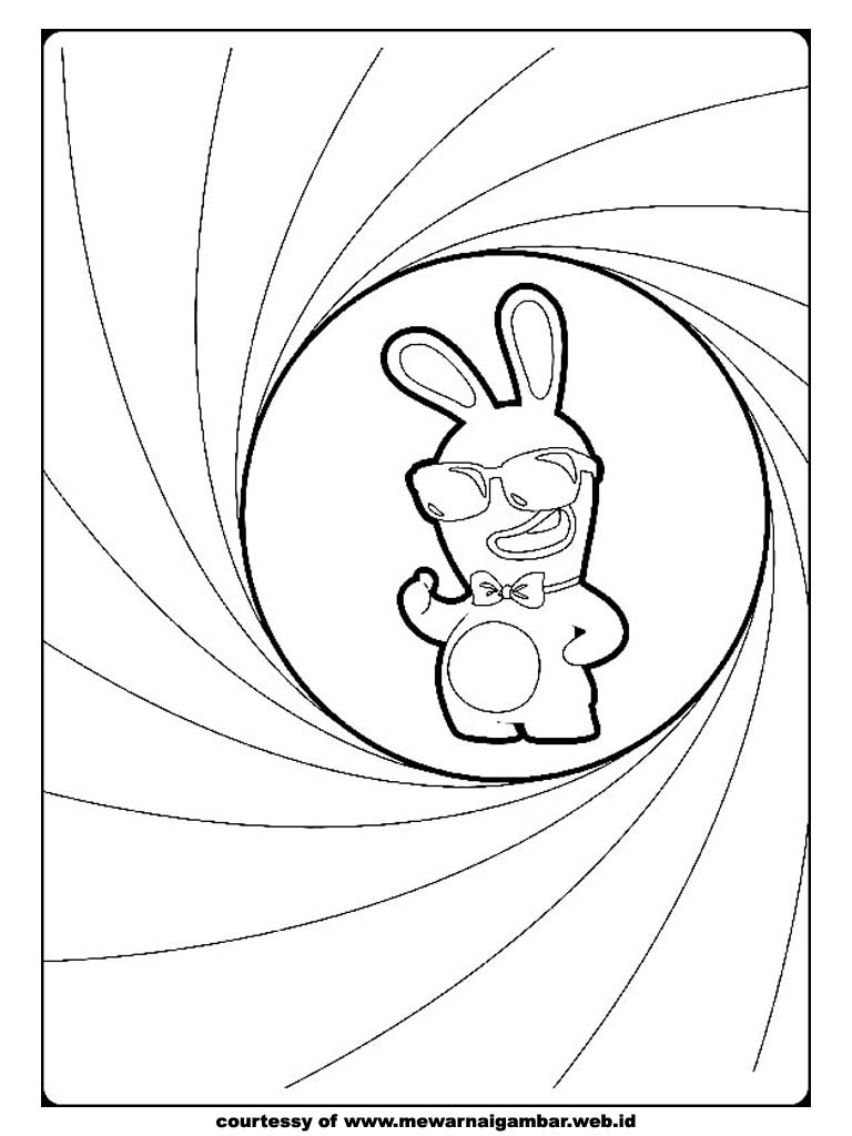 Mewarnai Gambar Kartun Rabbids Invasion | Mewarnai Gambar