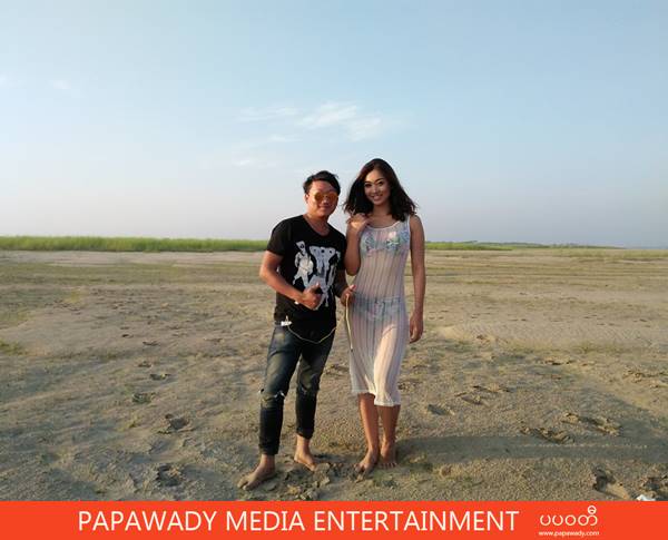 Lu Lu Aung Photo Shooting At The Beach In White Outfit and Bikini Fashion