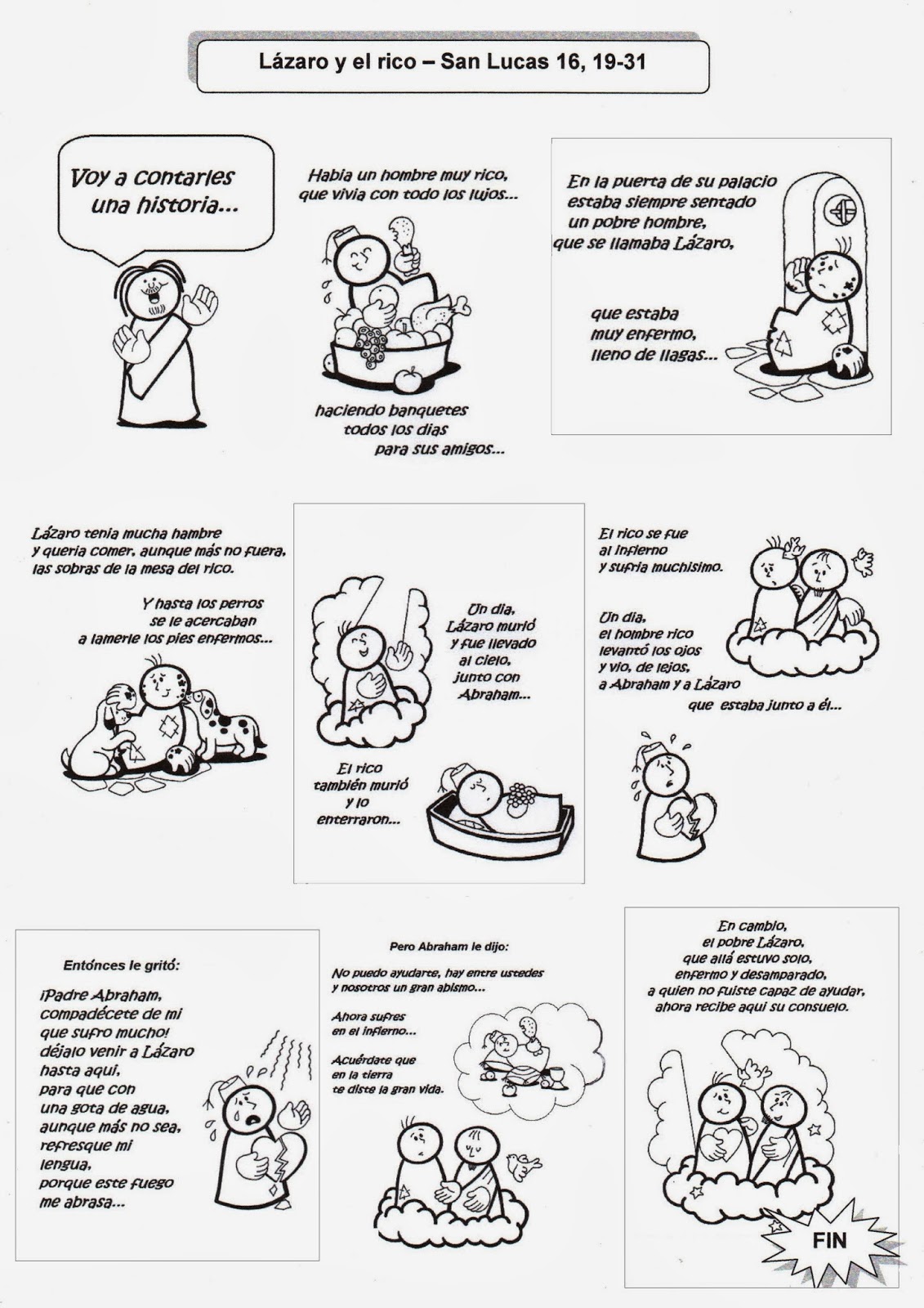 El Rincón de las Melli: Parábola de Lázaro y el rico