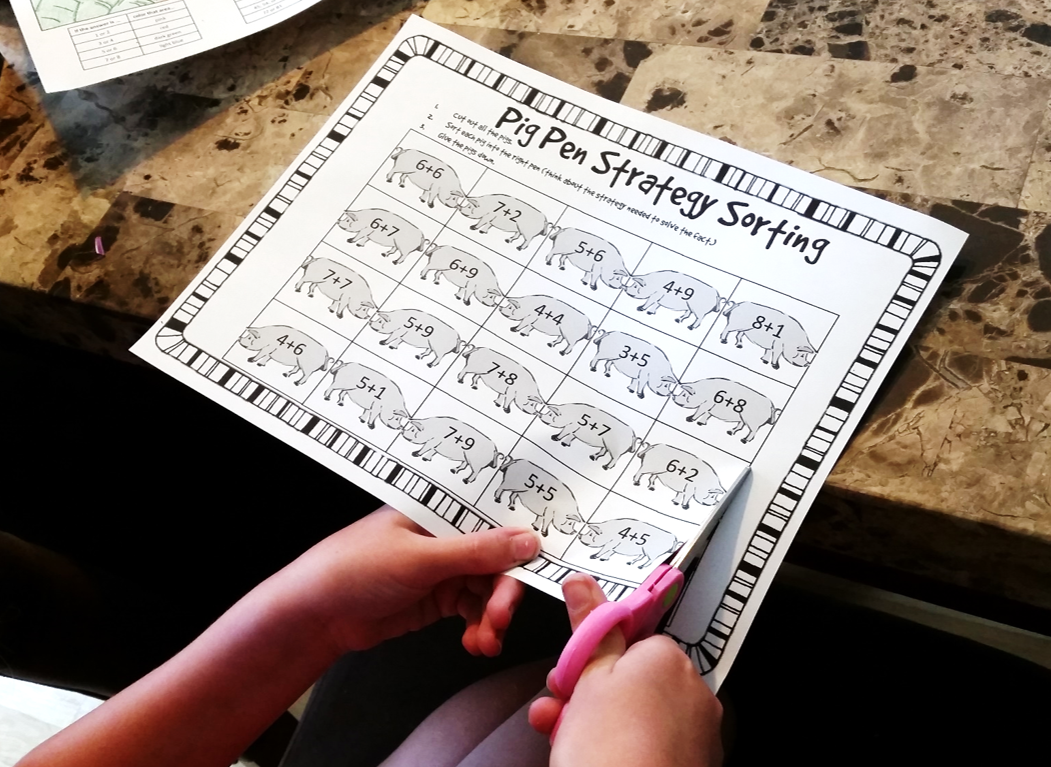 Classroom Freebies Too: Math Fact Strategy Sorting Activity