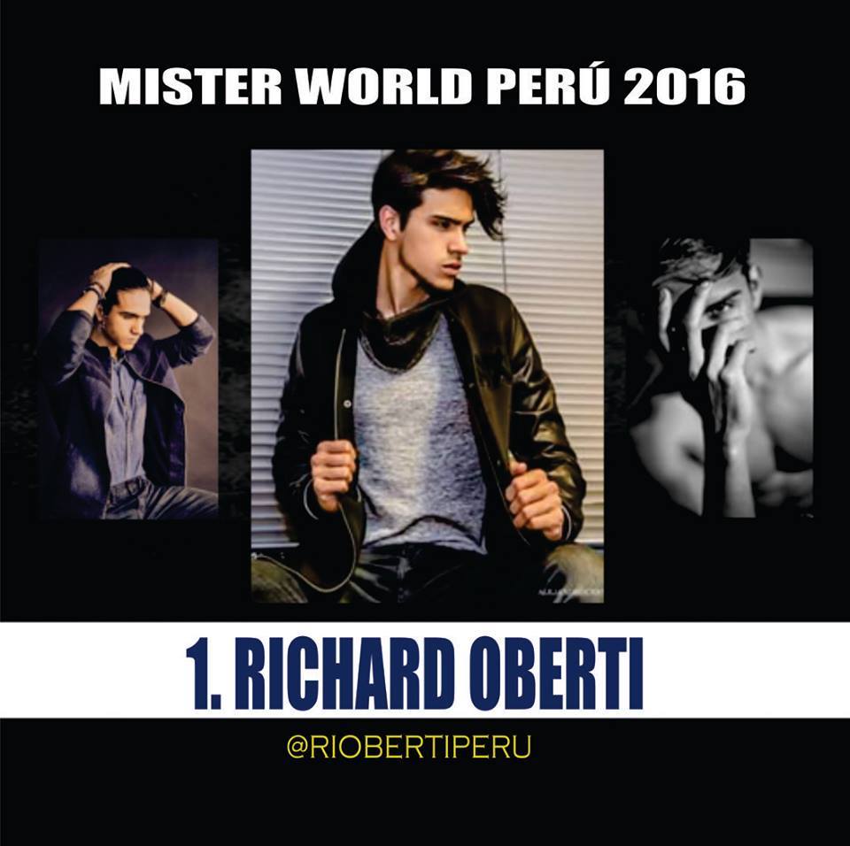 Mr. World Peru 2016 candidates | Apollo Male Gods
