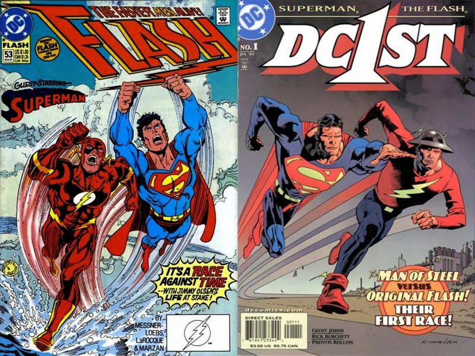 Dave's Comic Heroes Blog: Superman vs. Flash Run For Your Life
