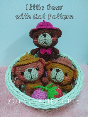youngladieshome: Little Bear with Hat Pattern
