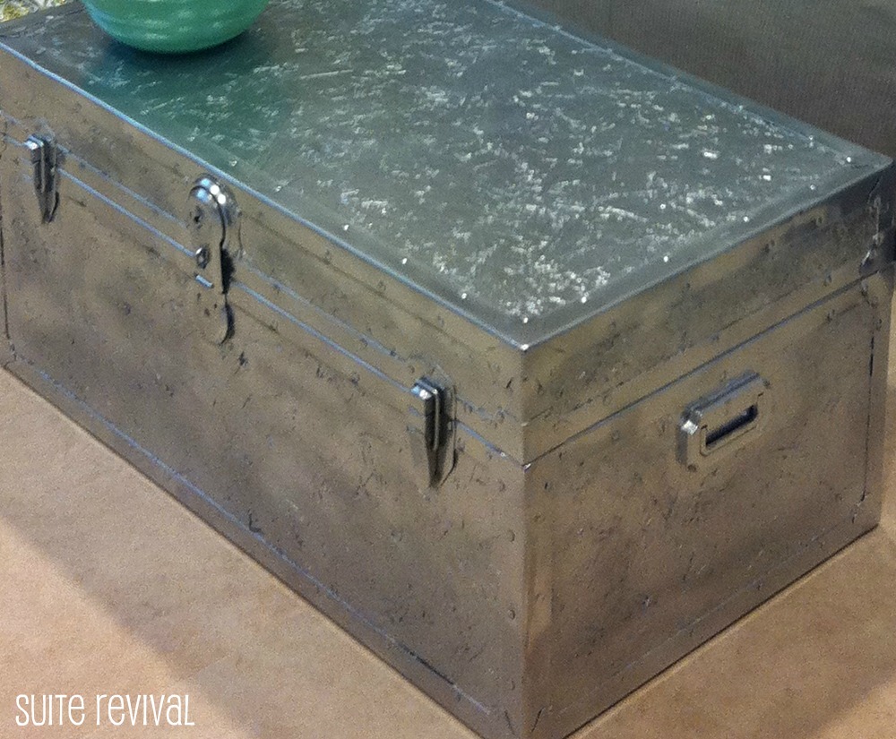 The Suite Revival: Silver Metallic Trunk.