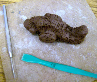 Zilker Elementary Art Class: 3rd Grade Clay Fish Sculptures