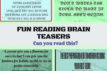 Fun Reading Brain Teasers with Answers