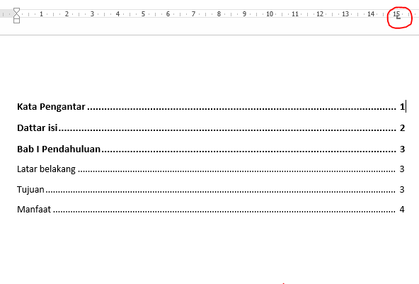 Cara Membuat titik Daftar isi di ms word dengan rapi - Zona Pembelajar